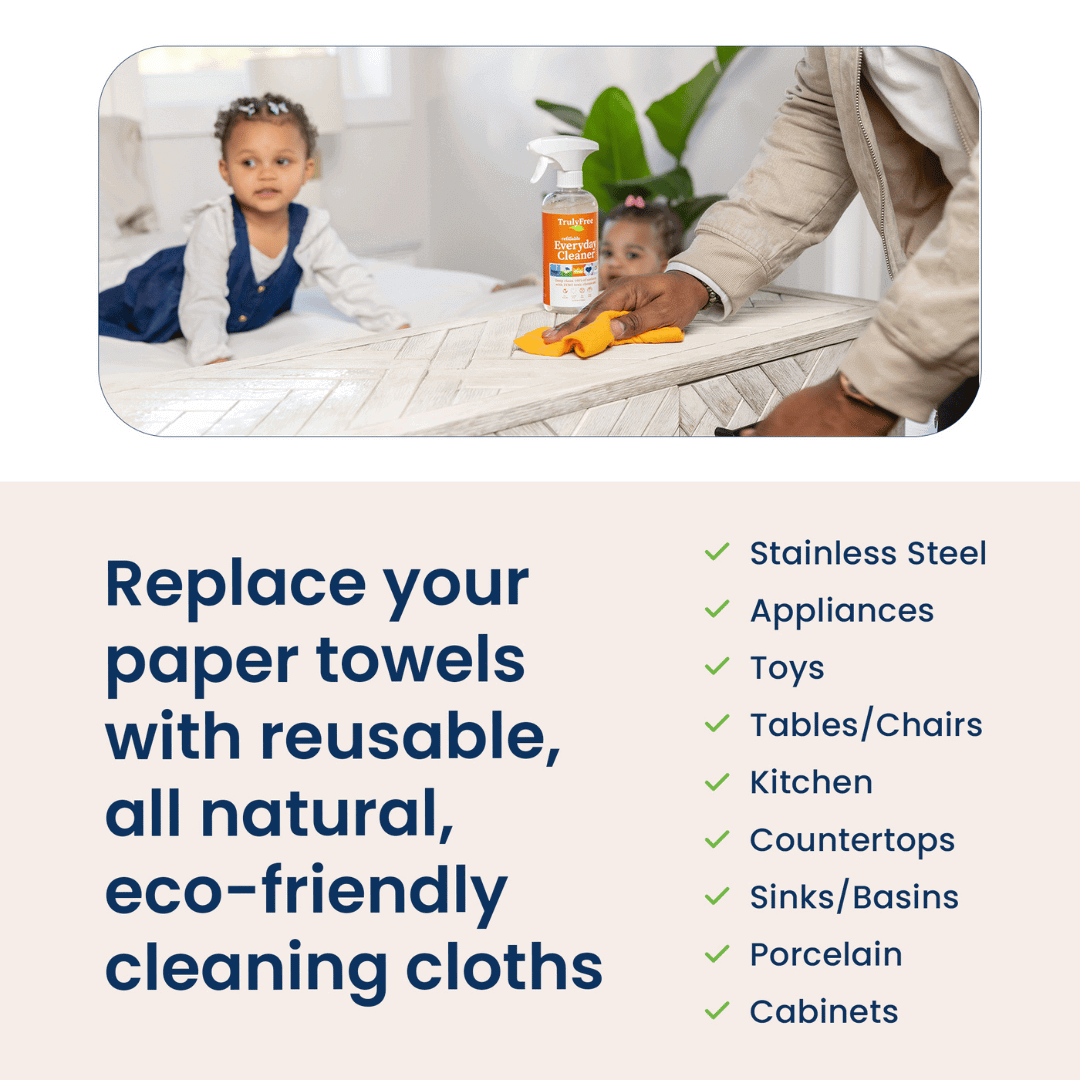 Reusable Cleaning Cloths | Eco-Friendly Cleaning Cloths | Truly Free Home