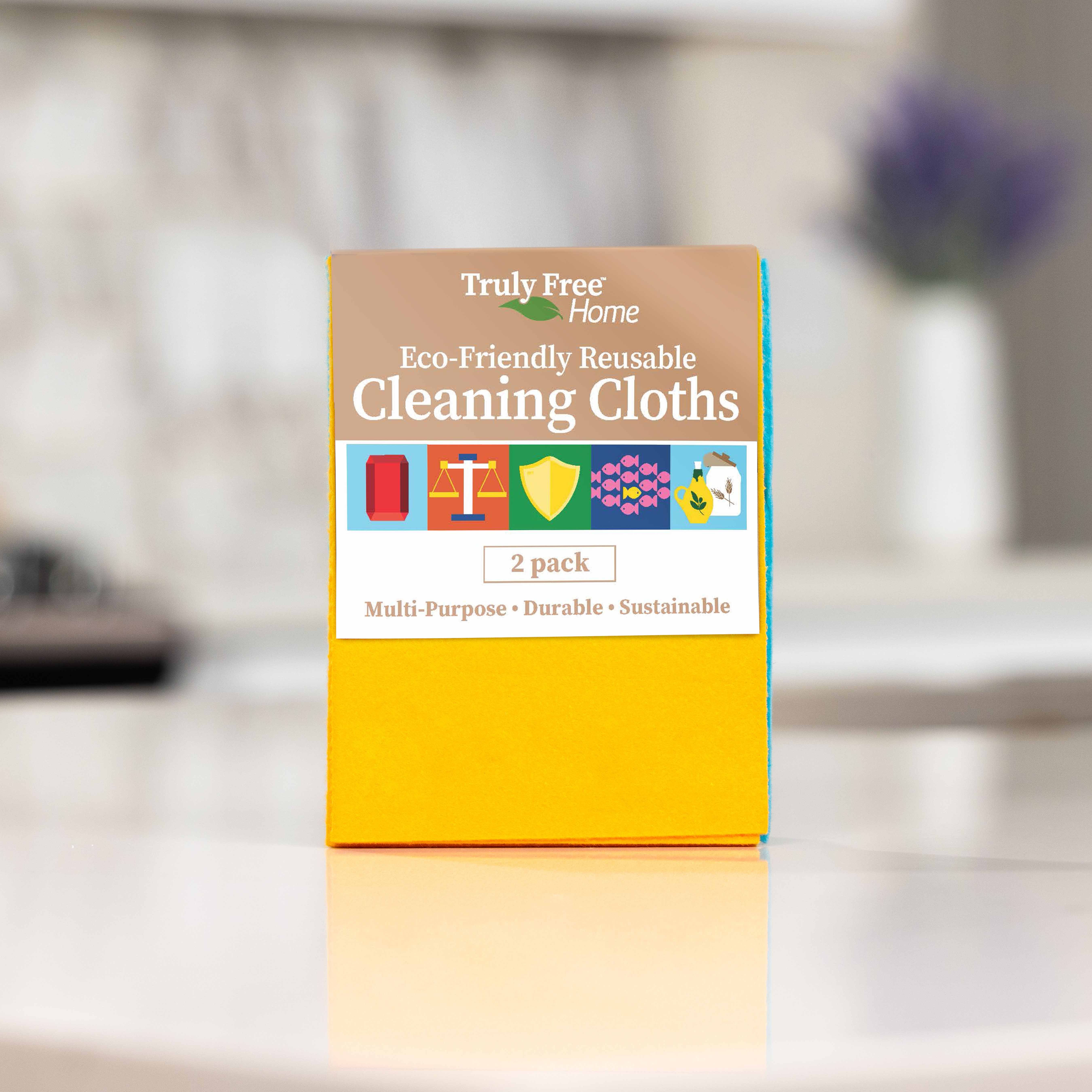 Reusable Cleaning Cloths | Eco-Friendly Cleaning Cloths | Truly Free Home
