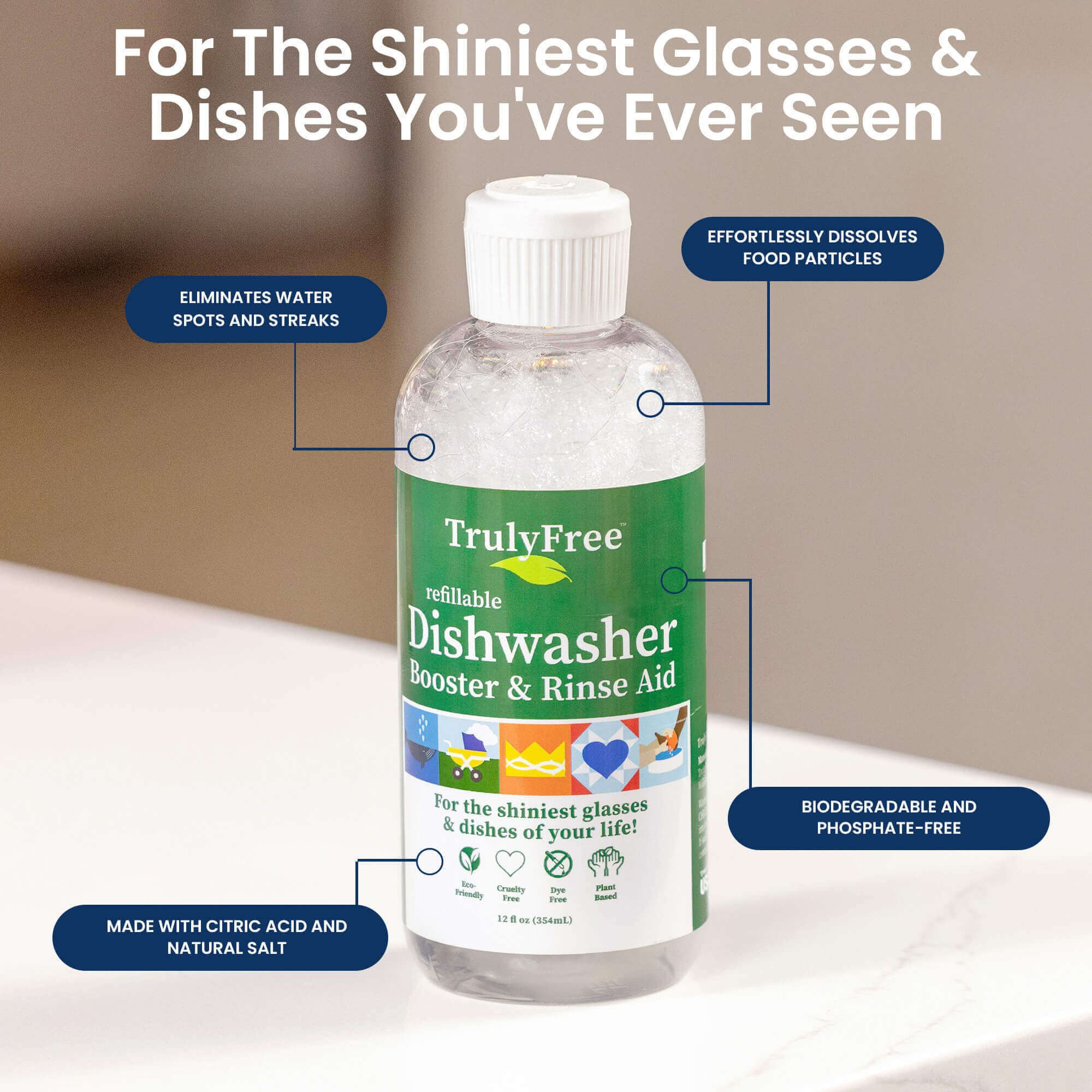 Non-Toxic Dishwasher Rinse Aid and Booster | Truly Free Home
