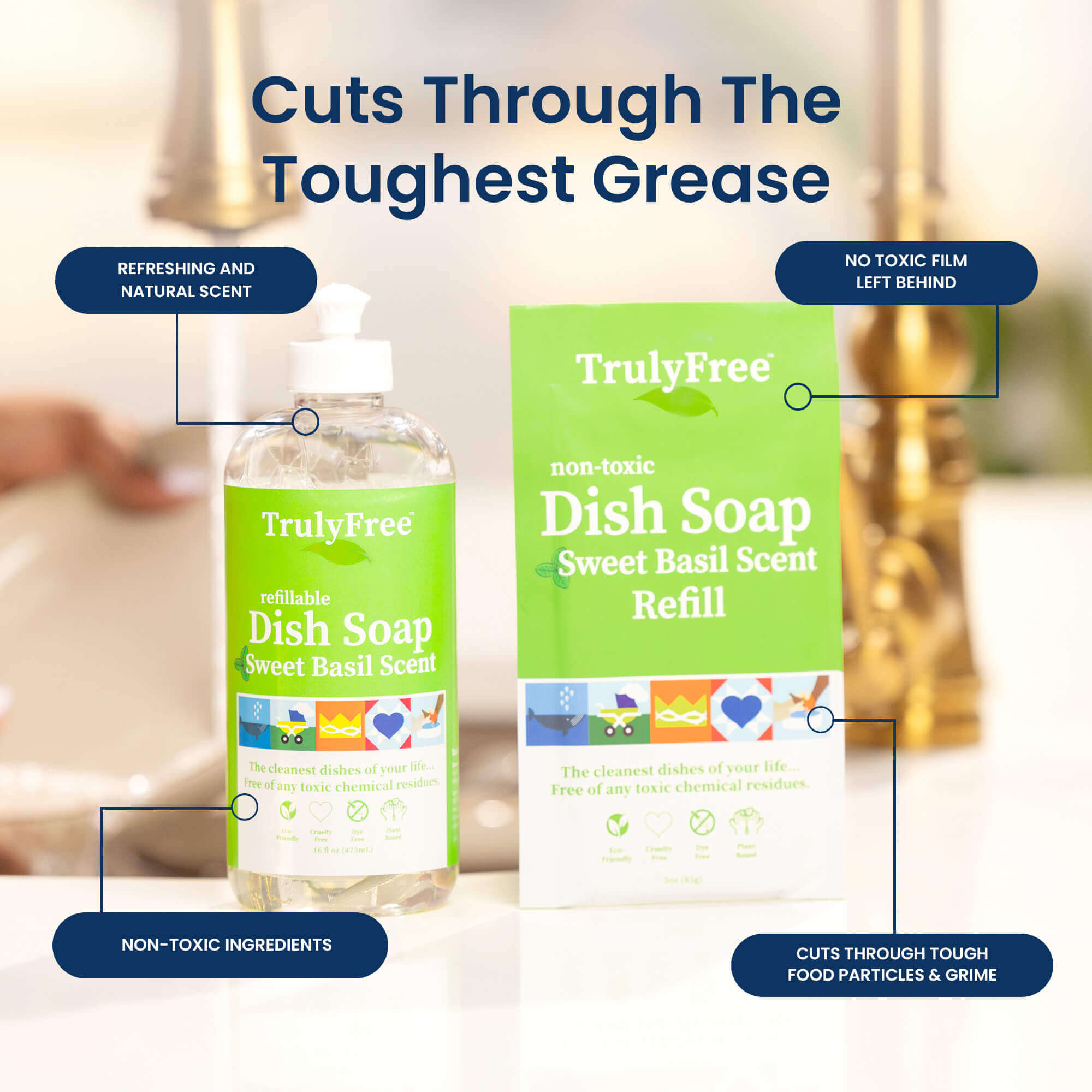 Non-Toxic, Natural Dish Soap without Chemicals | Truly Free Home