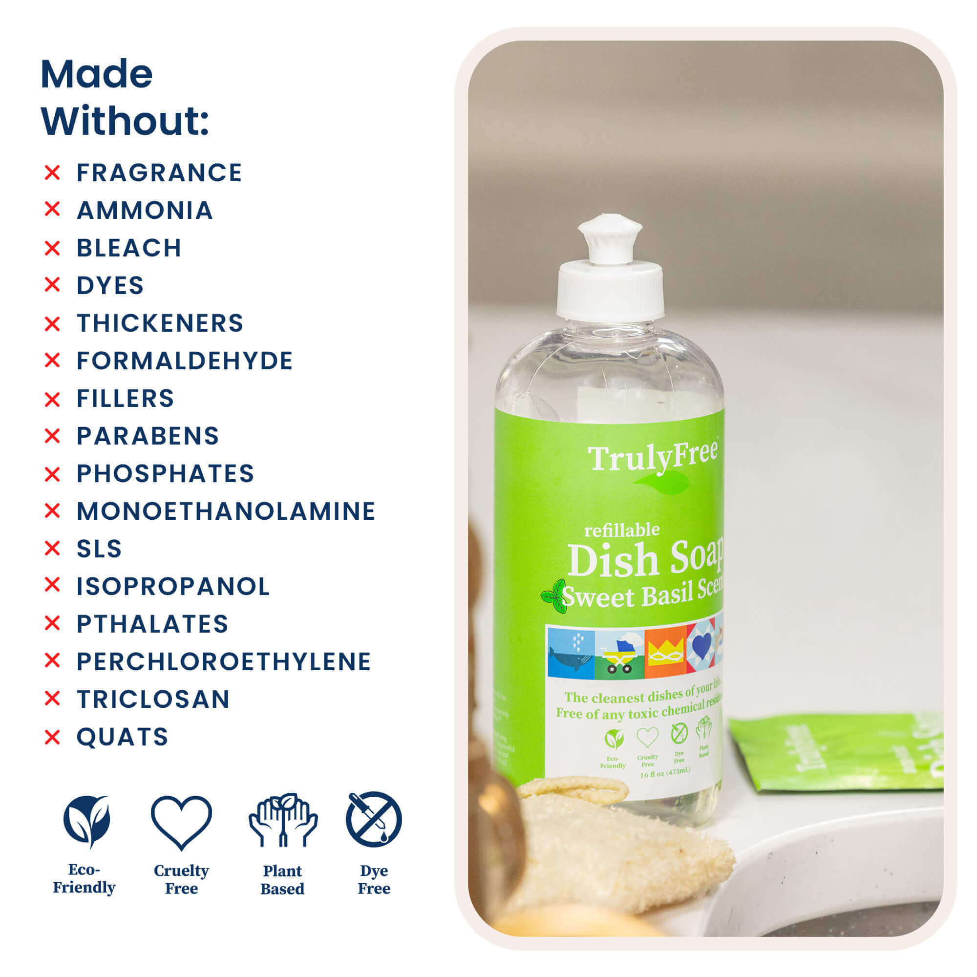 Non-Toxic, Natural Dish Soap without Chemicals | Truly Free Home