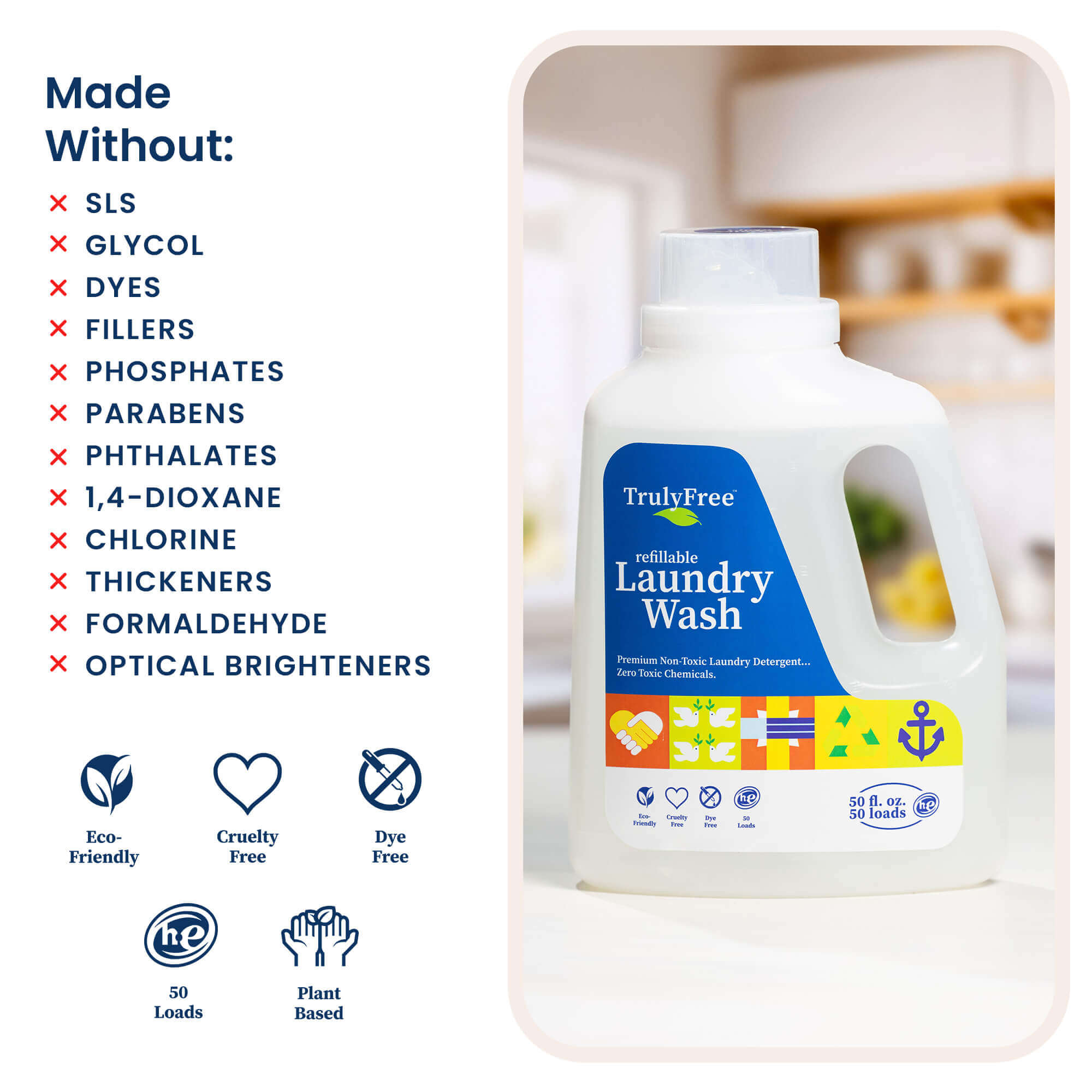 Eco-Friendly Natural Laundry Detergent | Non-Toxic Laundry Soap | Truly ...
