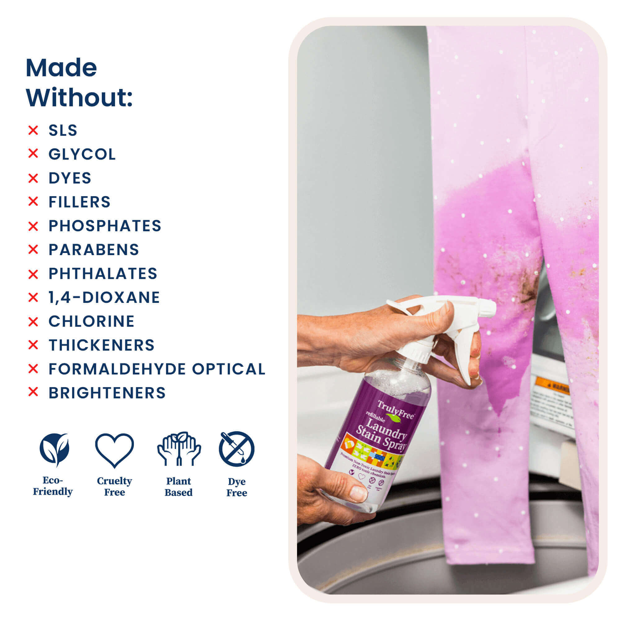 Laundry Stain Spray (12 oz refill) | Truly Free Home