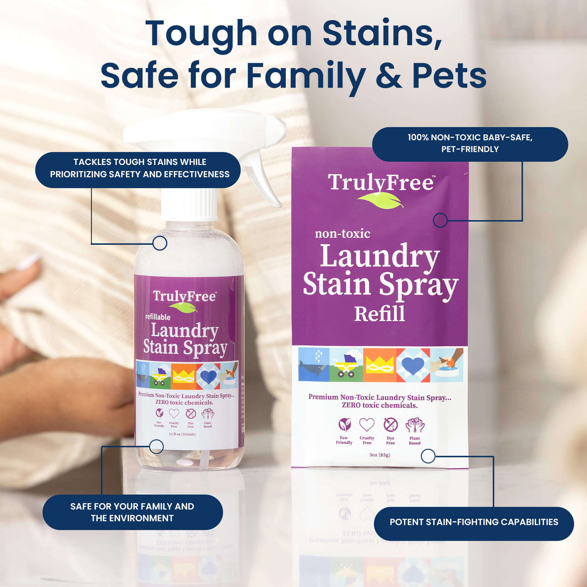 Laundry Stain Spray (12 oz refill) | Truly Free Home
