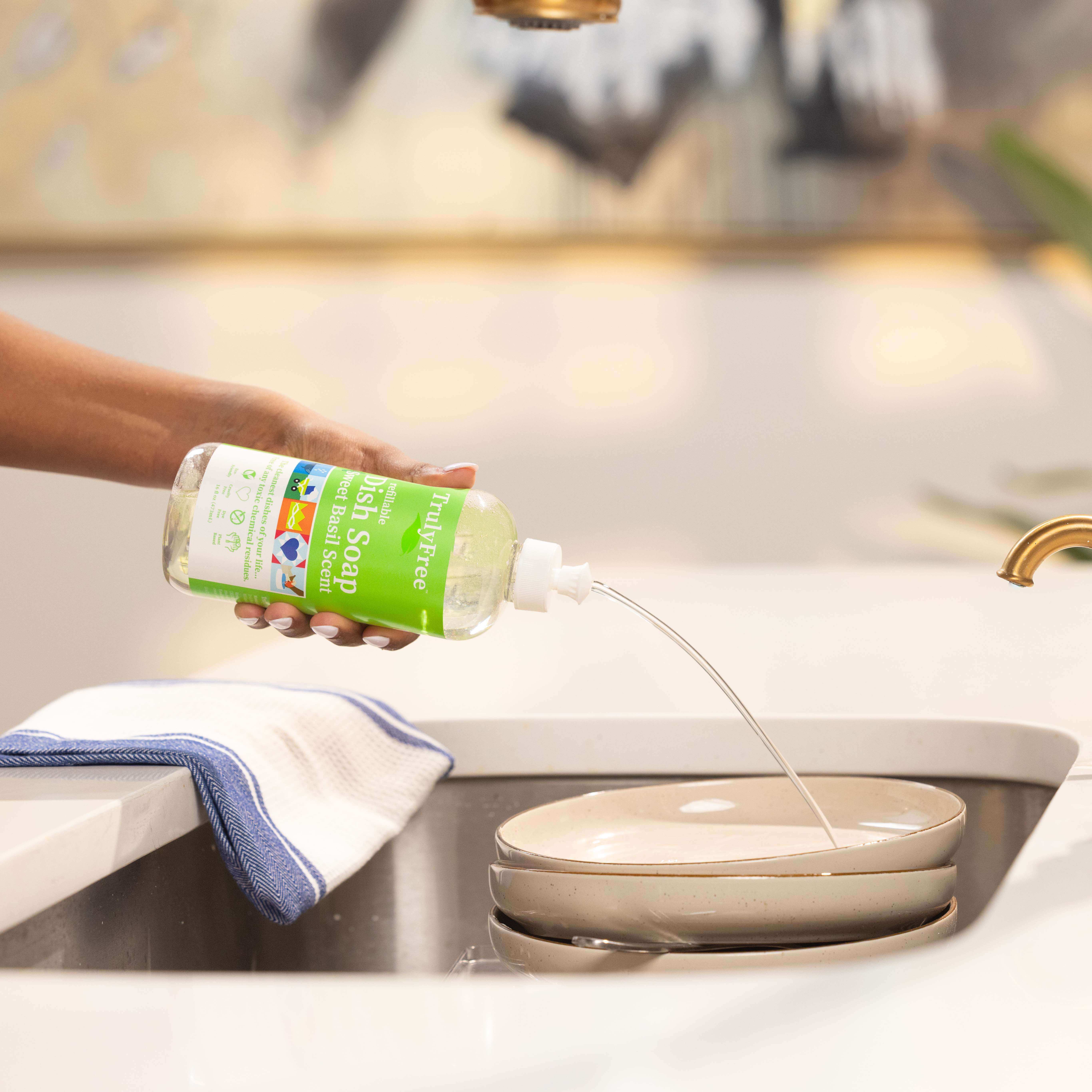 Non-Toxic, Natural Dish Soap without Chemicals | Truly Free Home