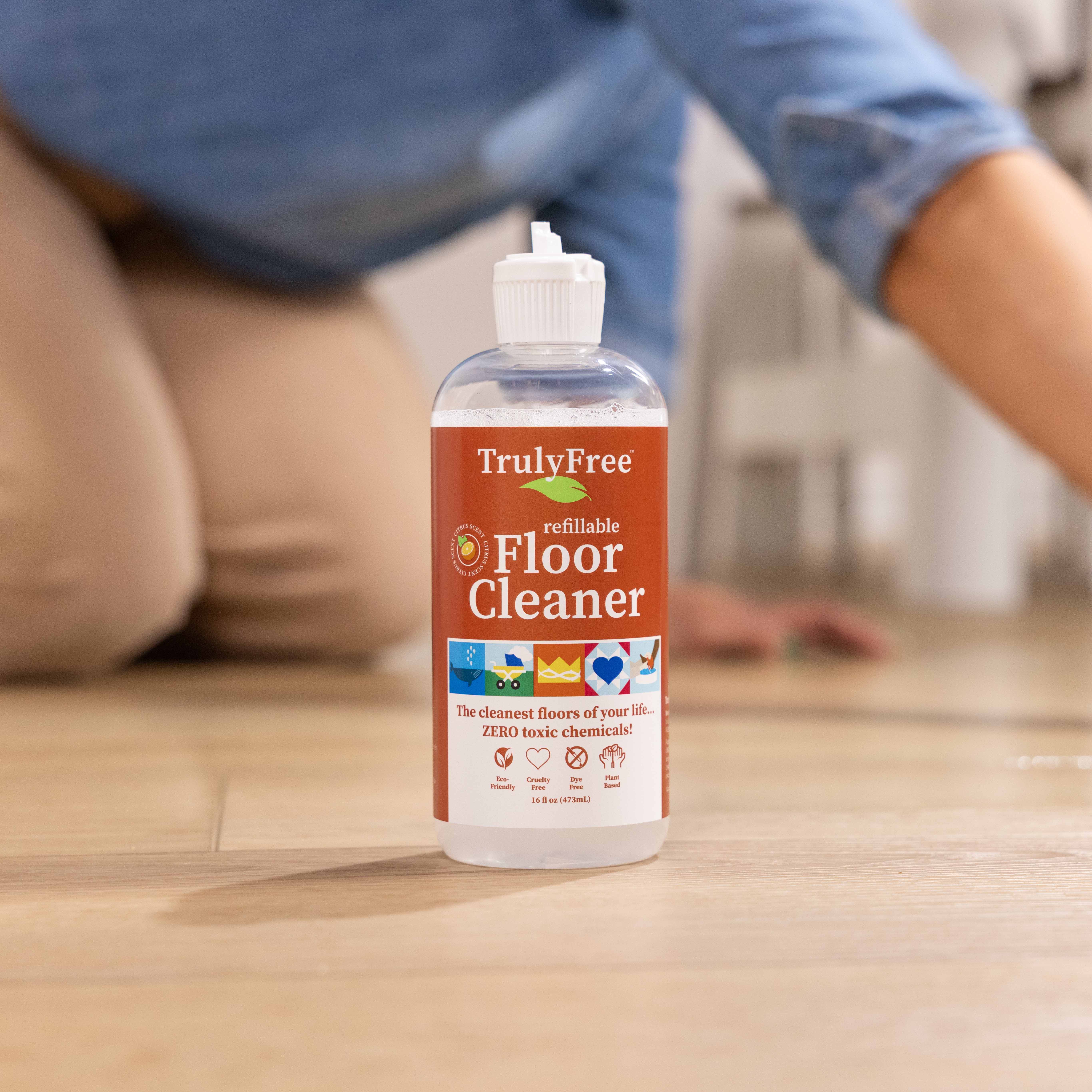 Non-Toxic Floor Cleaner | Baby and Pet Safe Floor Cleaner | Truly Free Home