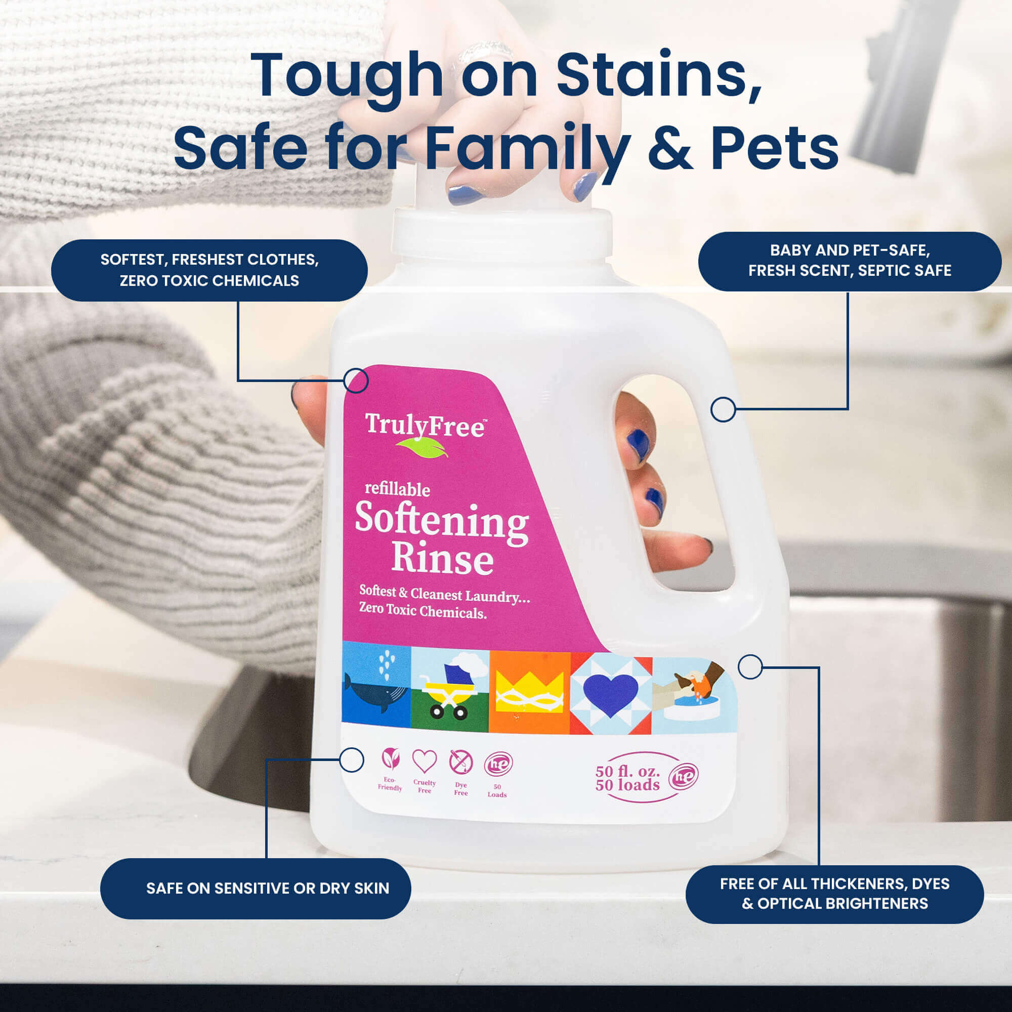 Fragrance-Free Laundry Softening Rinse | Truly Free Home